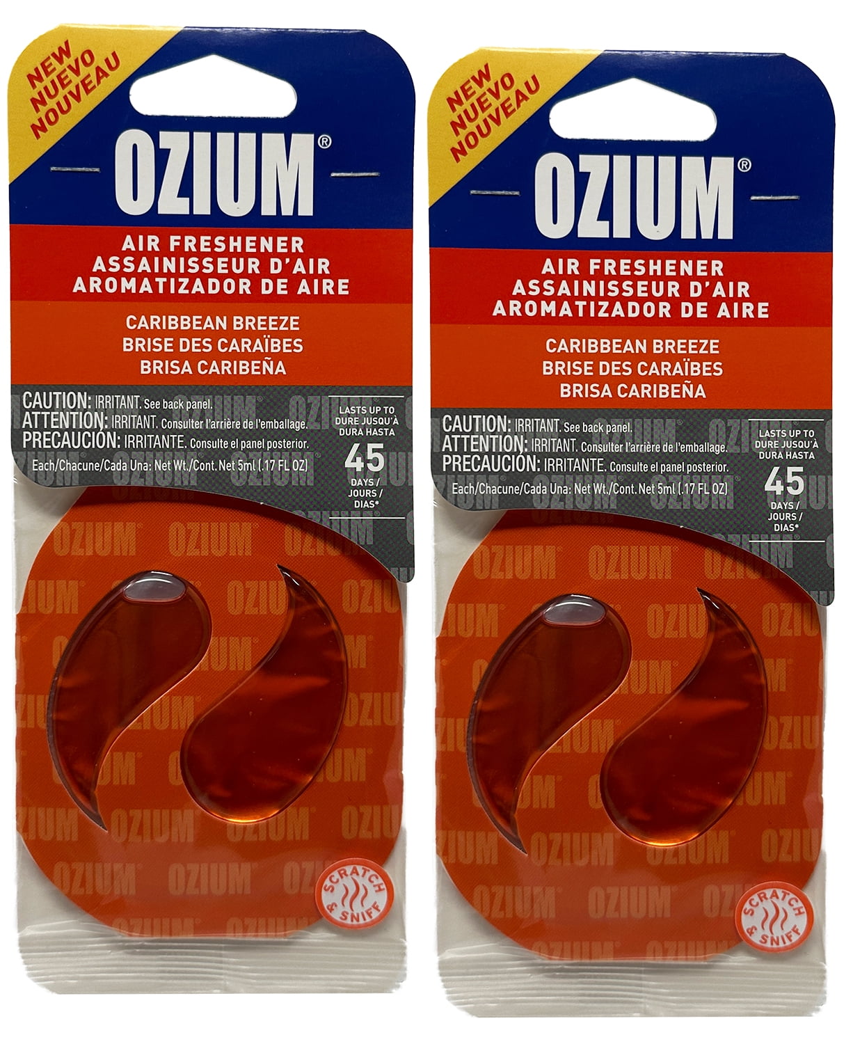 Ozium Paper Membrane Hanging Car Air Freshener - Automotive Air ...