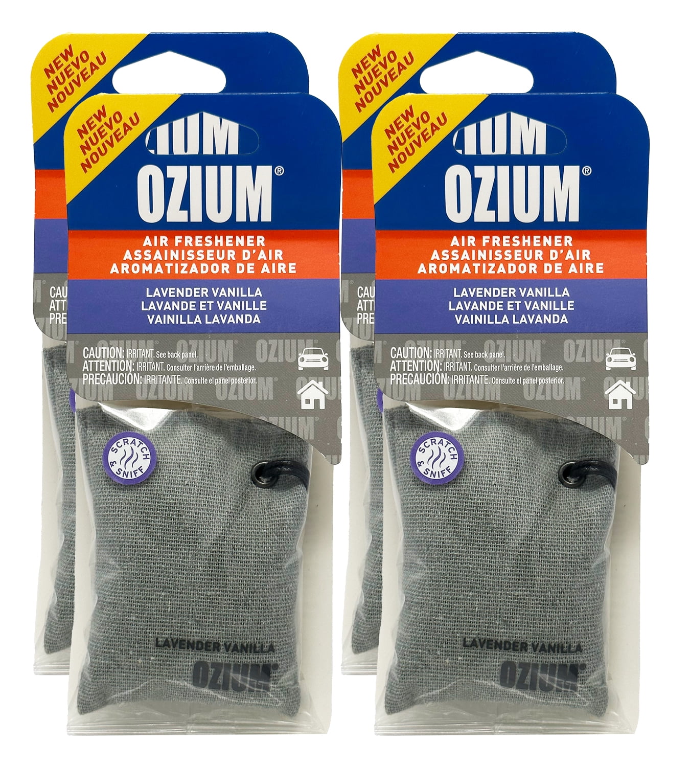 Ozium Scented Sachet Car Air Fresheners and Odor Eliminator for Car ...