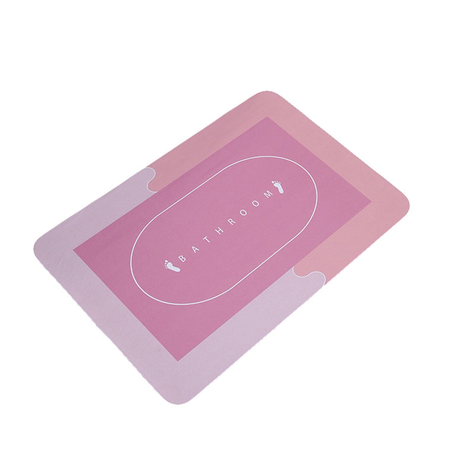 Ozmmyan Circular Bathroom Crystal Velvet Floor Mat, Bathroom Carpet ...