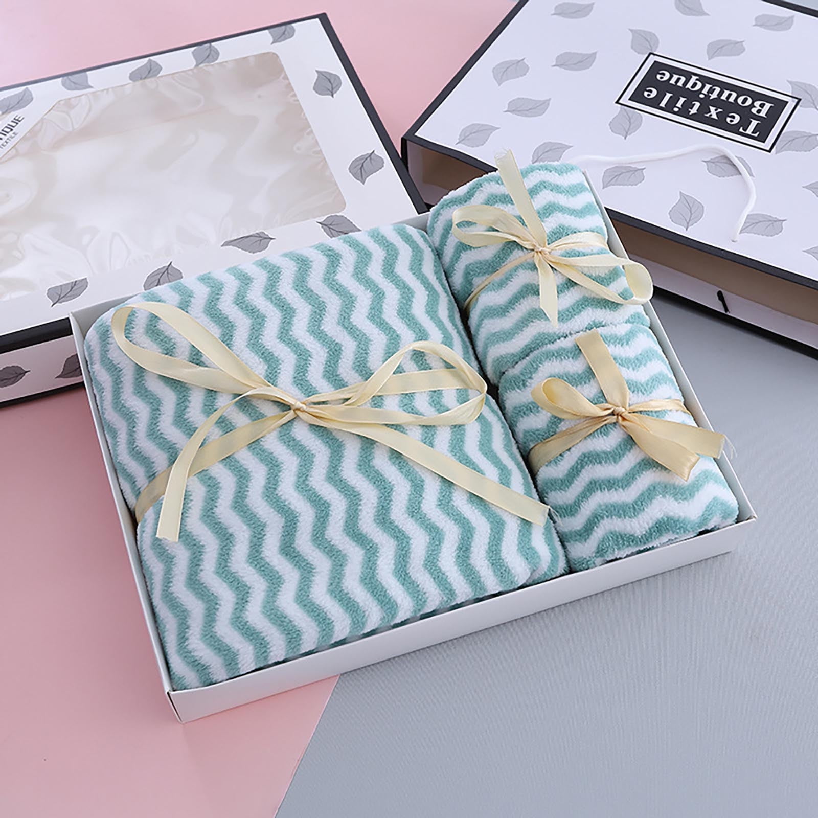 Ozmmyan Cotton Bath Towel Set Bath Towels, Hand Towels and Washcloth ...