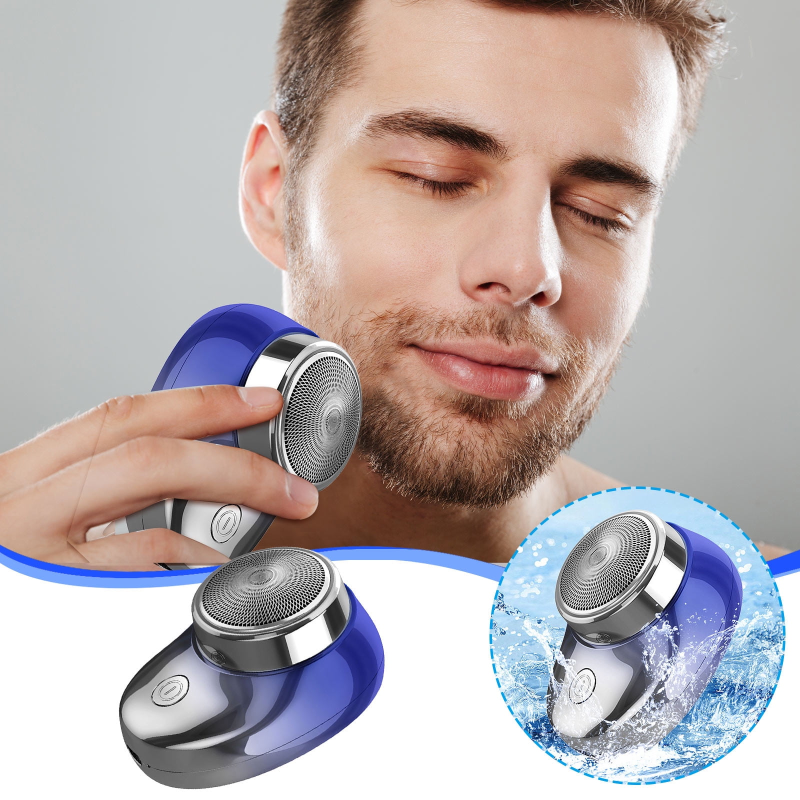 Ozmmyan Electric Mini Shaver USB Rechargeable Shaver Men's Travel ...