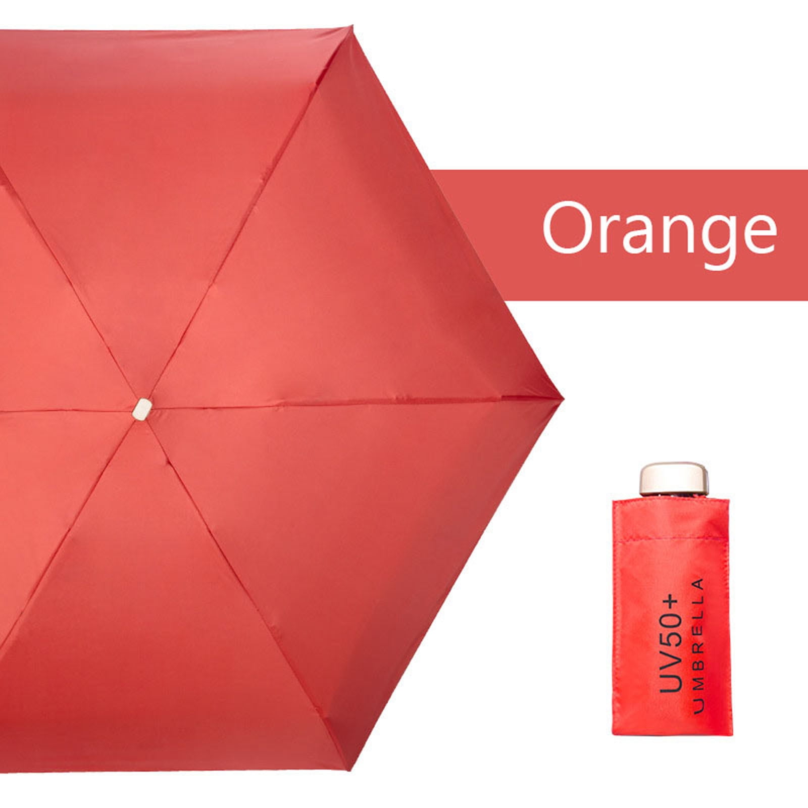 Ozmmyan Flat Lightweight Umbrella Parasol Folding Sun Umbrella Mini ...