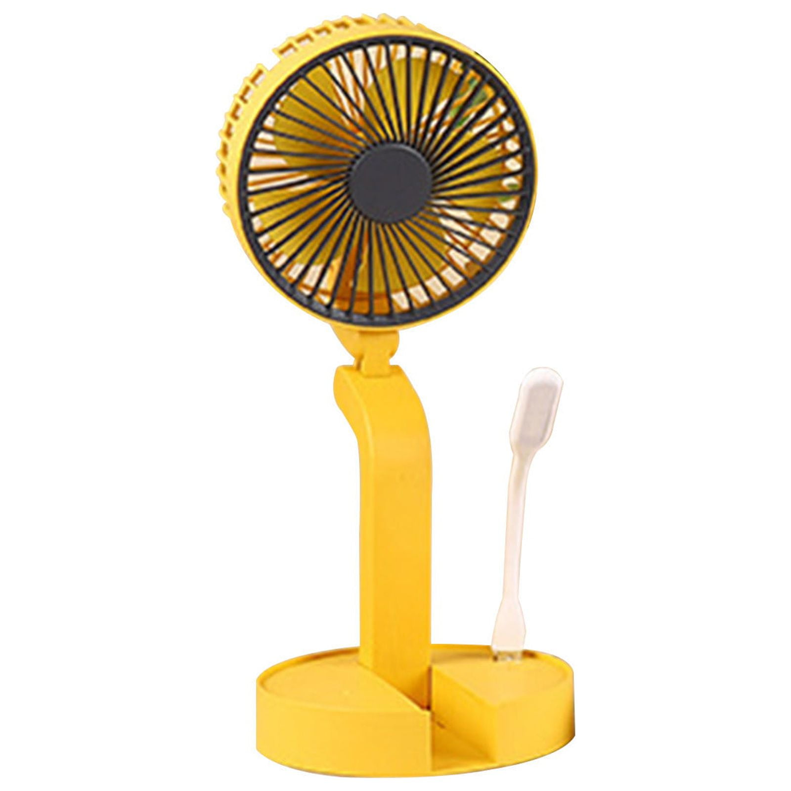 Ozmmyan Folding Retractable Fan With LED Lights, Mini Fan Portable ...