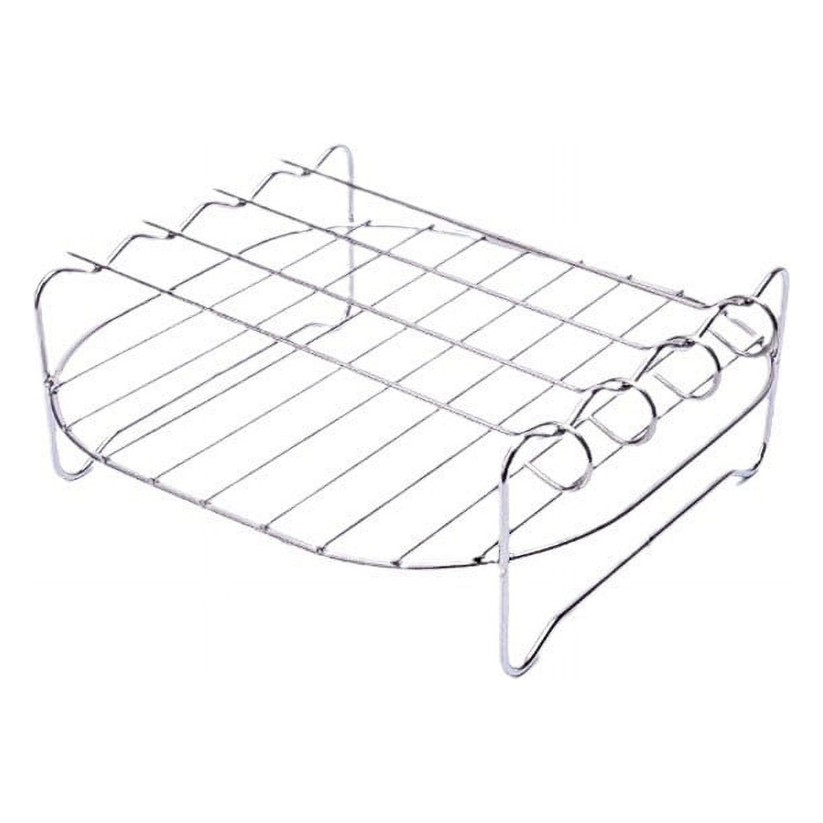 Ozmmyan Fryer Double Layer Shelf Skewer Rack Fryer Accessory Halogen ...