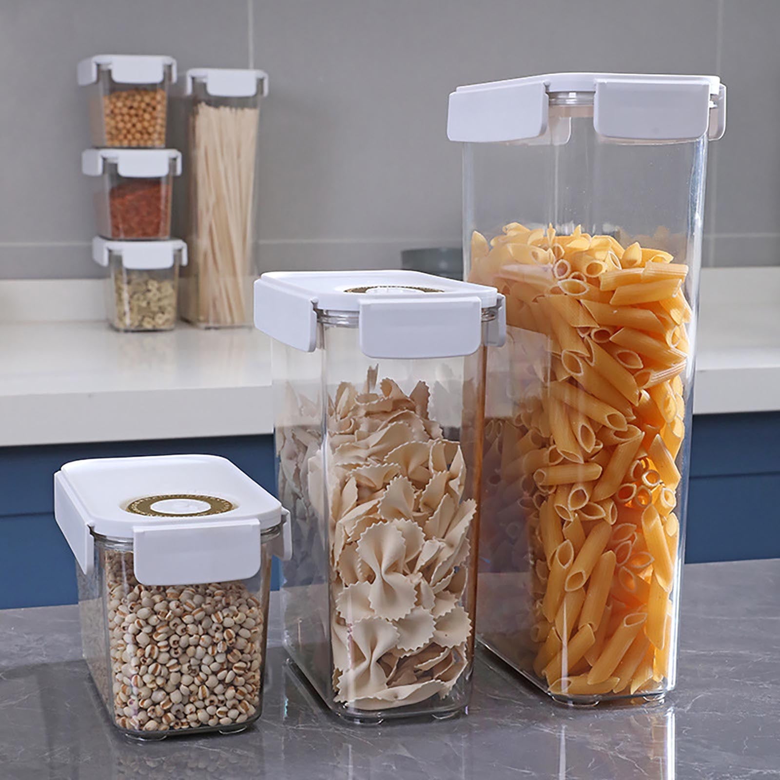 Ozmmyan High-end Luxury Wind Miscellaneous Grain Bucket Kitchen Beans ...