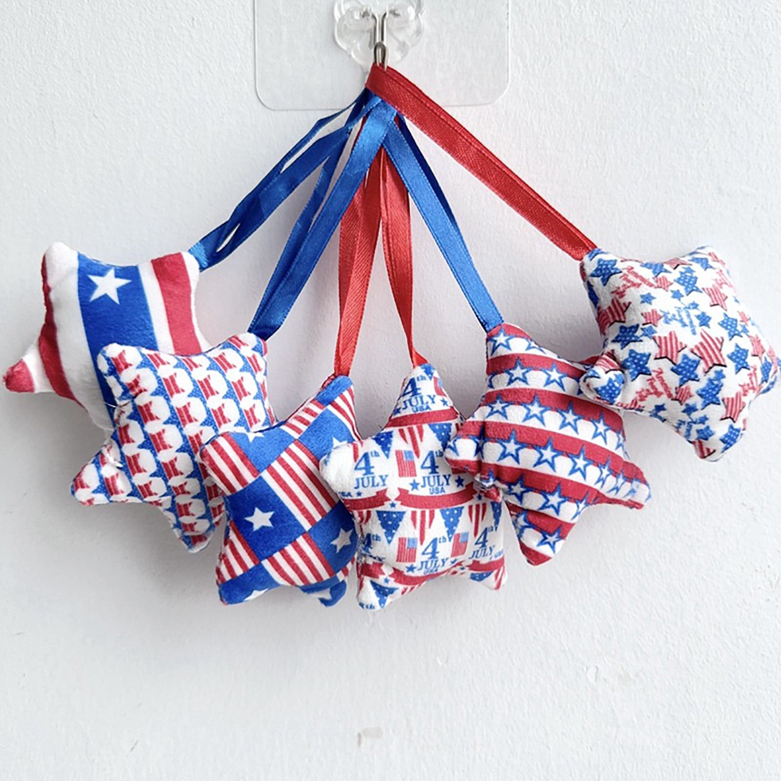 Ozmmyan Independence Day Star Hanger Decoration Hanger Cotton Filling ...