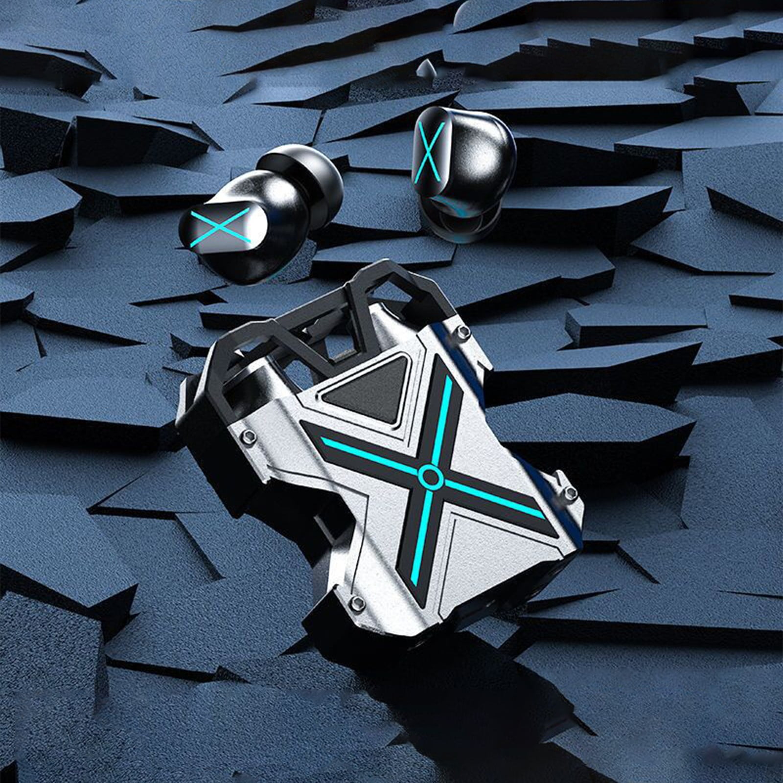 Ozmmyan Metal Color 5.0 Wireless Bluetooth Headset, Dual In-ear, Power ...