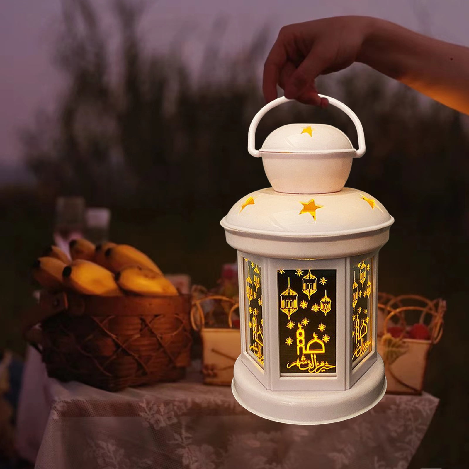 Ozmmyan Mini Lantern With LED Ramadan Lantern Decoration Mini Lantern ...