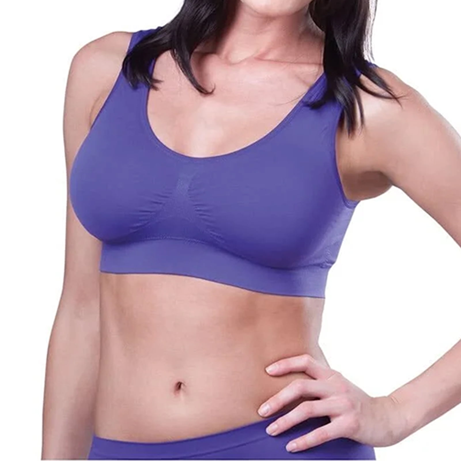 Ozmmyan Plus Size Bras for Women Padded Seamless Womens Bras ...