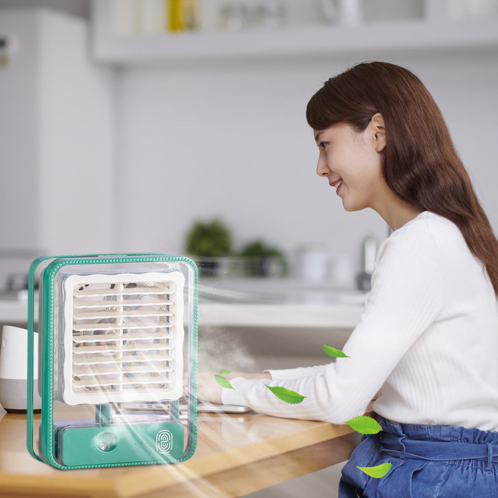 Ozmmyan Portable Misting Fan Handheld Personal Mist Fan, Battery ...