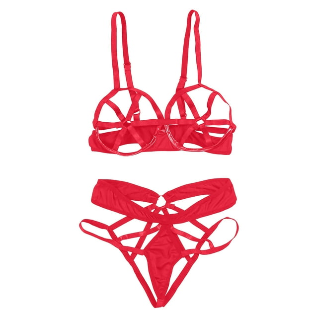 Ozmmyan Sexy Lingerie For Women Plus Size Sheer Lingerie Sets Mesh