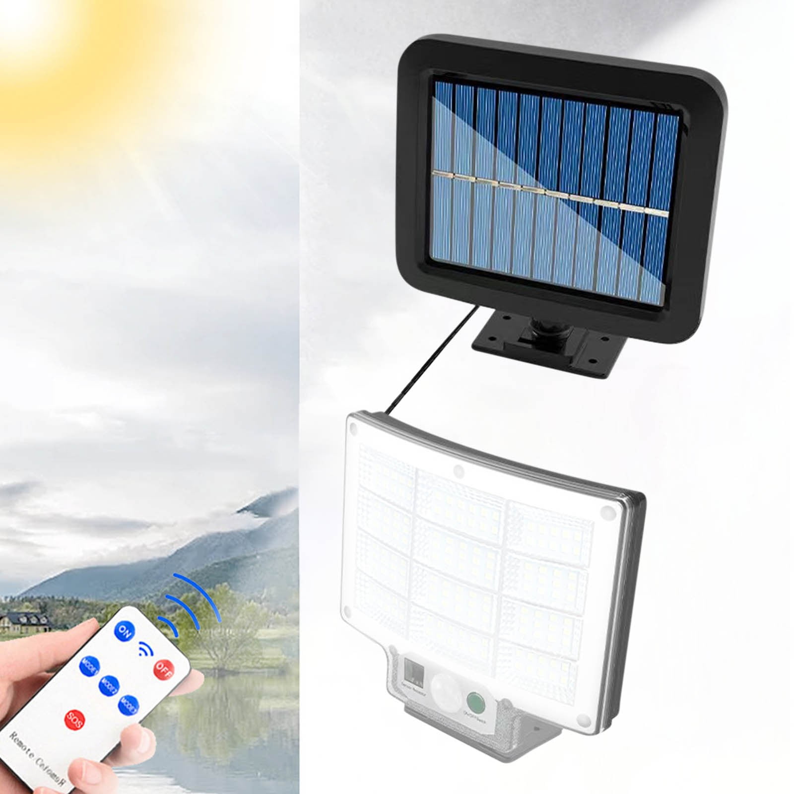 Ozmmyan Solar Powered Light, Human Body Induction Light, Balcony ...