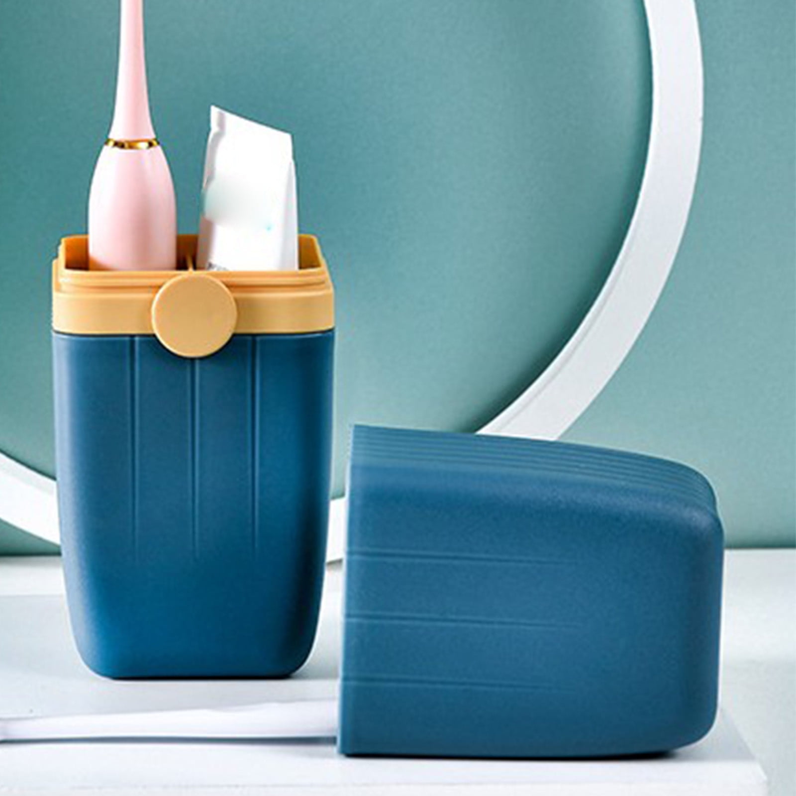 Ozmmyan Toothbrush Travel Case Plastic Toothbrush Case With Cover ...