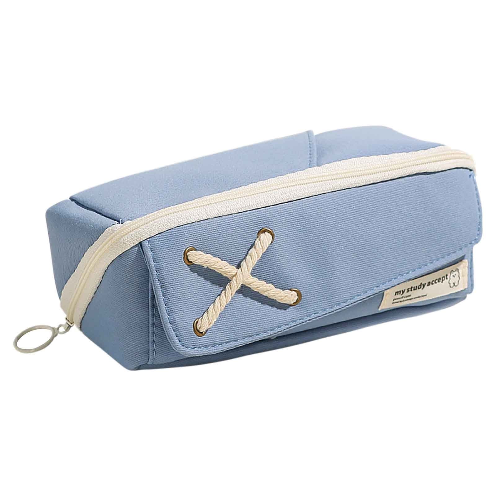 Ozmmyan Transparent Large Capacity Pencil Bag Student Stationery Pencil ...