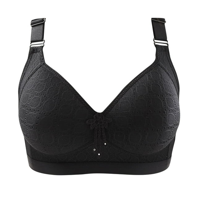 Ozmmyan Wirefree Bras for Women ,Plus Size Adjustable Shoulder Straps ...