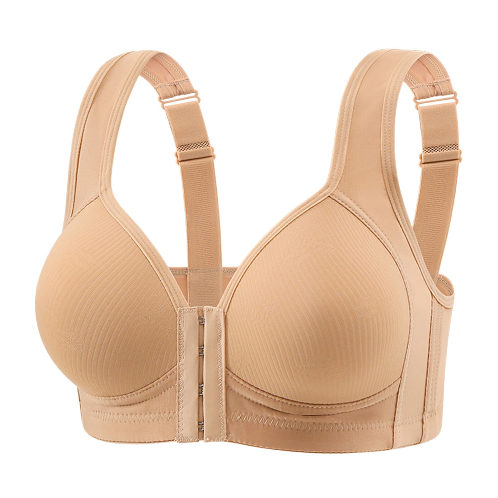 Ozmmyan Wirefree Bras for Women ,Plus Size Front Closure Lace Bra ...
