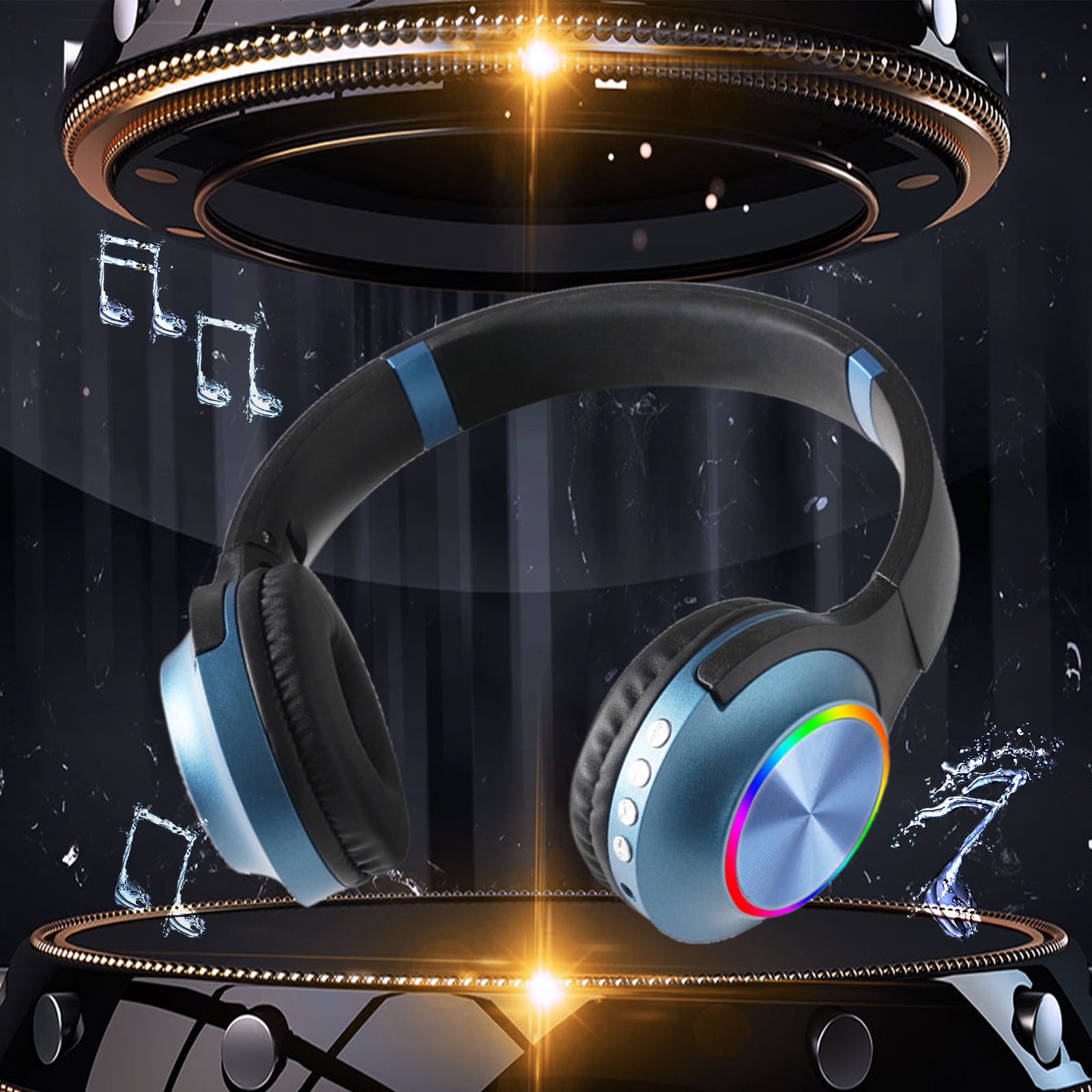 Ozmmyan Wireless Bluetooth Headphones Over Ear, Hi-Fi Stereo Foldable Wireless Stereo Headsets ...