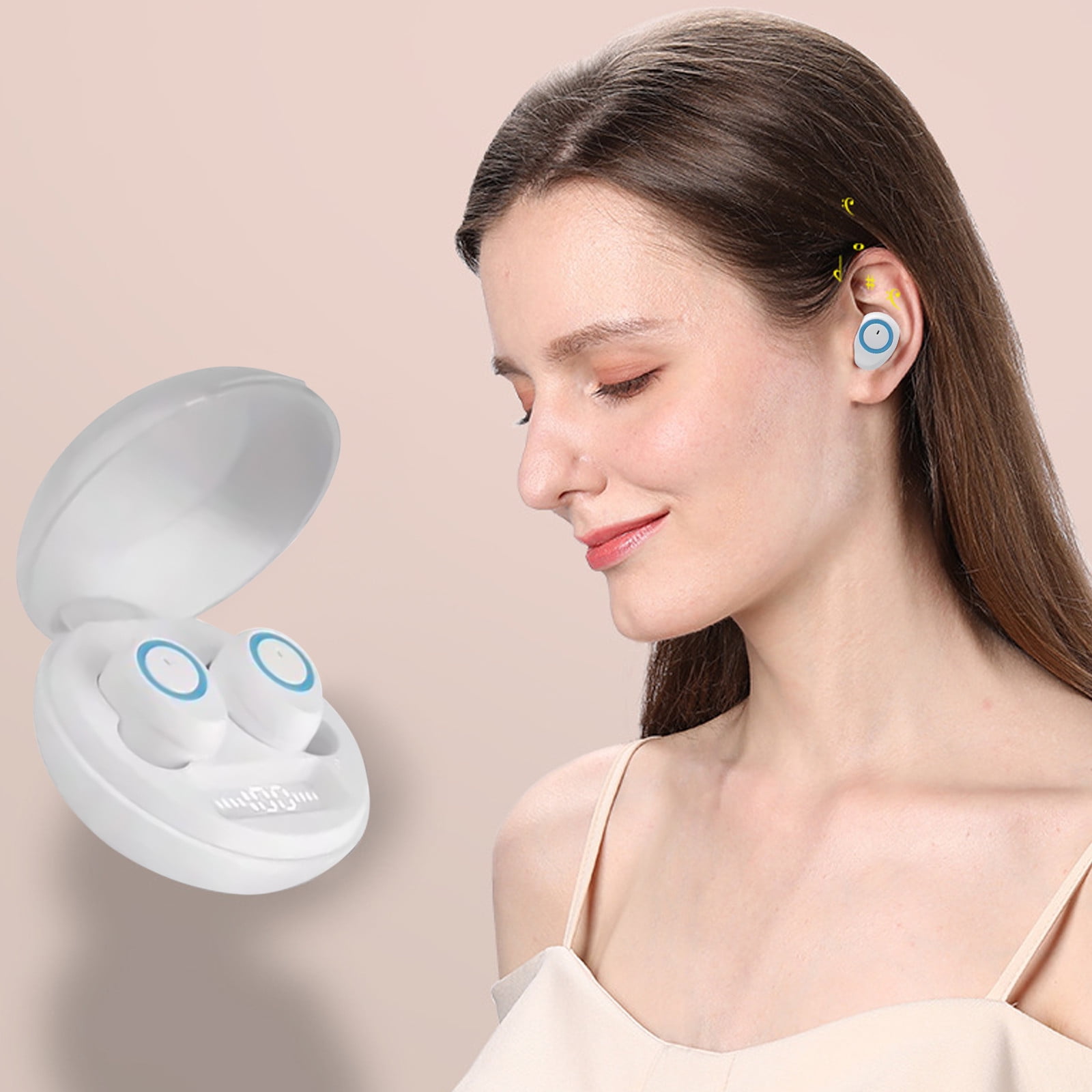 Ozmmyan Wireless Earbuds Bluetooth Headphones With Mic,Noise Cancelling ...