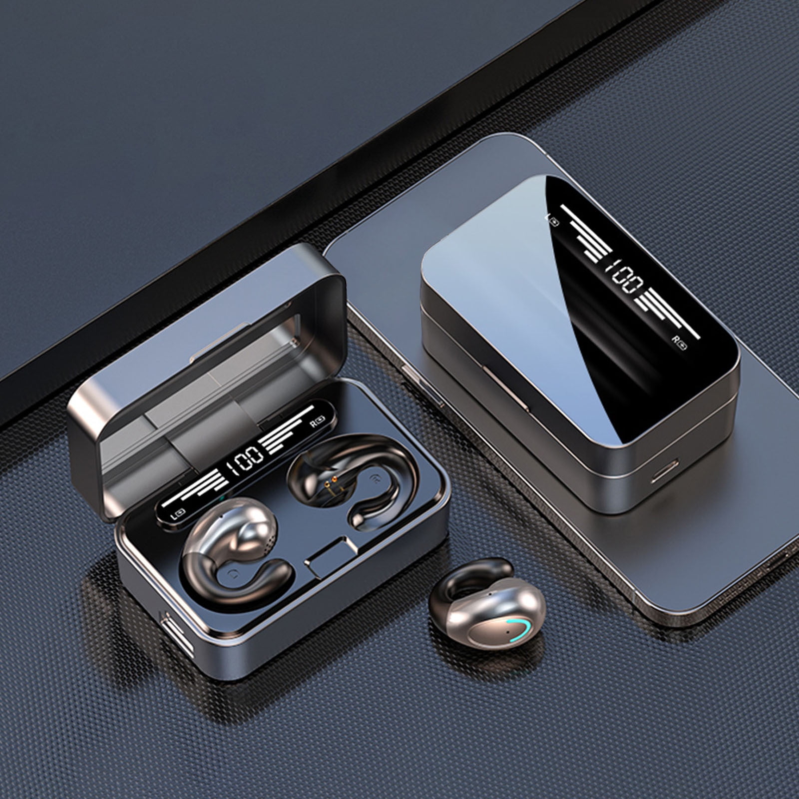 Ozmmyan Wireless Earbuds Mini Ear Buds Bluetooth Headphones 5.3 ...