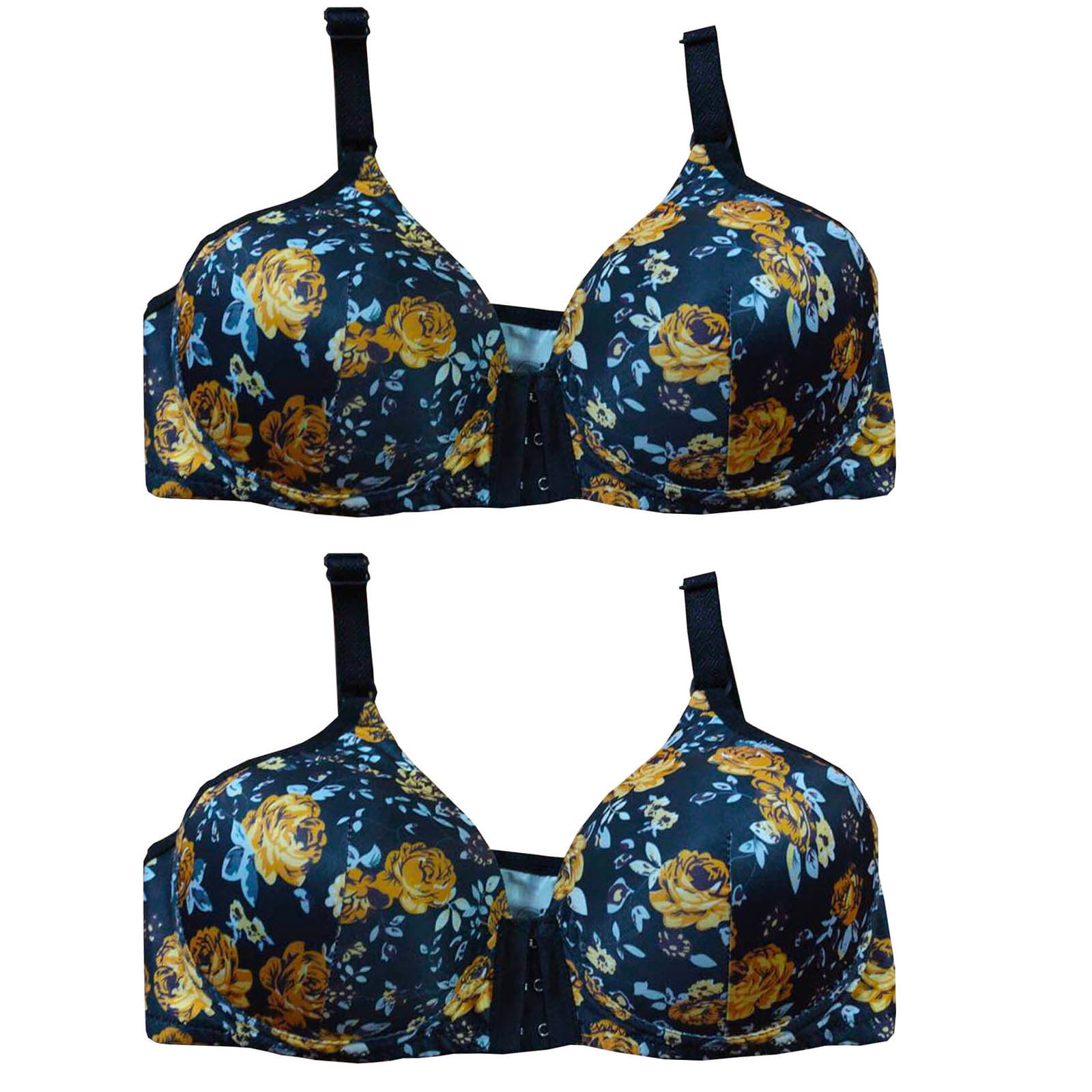 Ozmmyan Wirefree Bras for Women ,Plus Size Front Closure Lace Bra ...