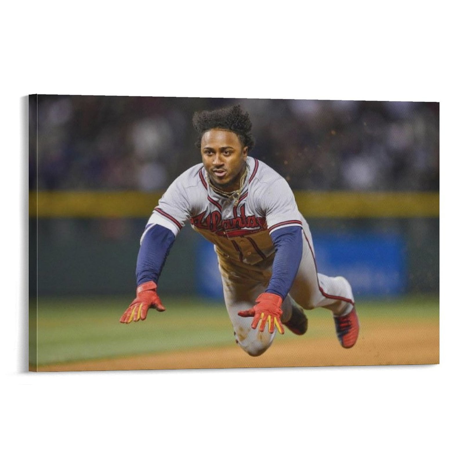 Ozzie Albies Canvas Poster Room Aesthetic Poster Print Art Wall Painting Canvas Posters Gifts ...