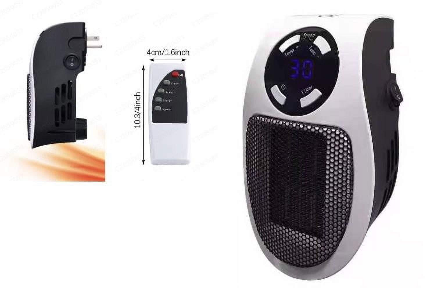 Ozzie Heater, Space Heaters for Indoor Use, 500W Plug in Wall Electric ...