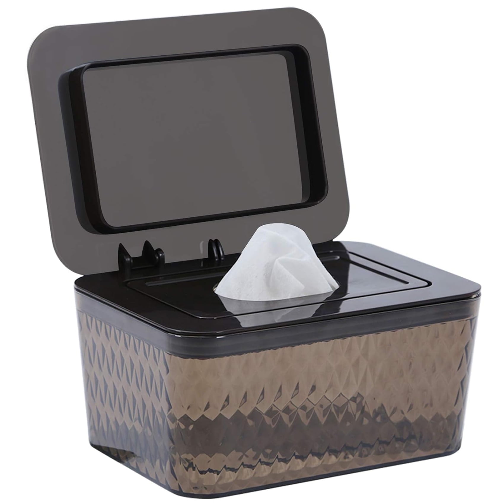 "Ozzptuu Baby Wipes Dispenser, Brown Durable Container, Dustproof Seal ...