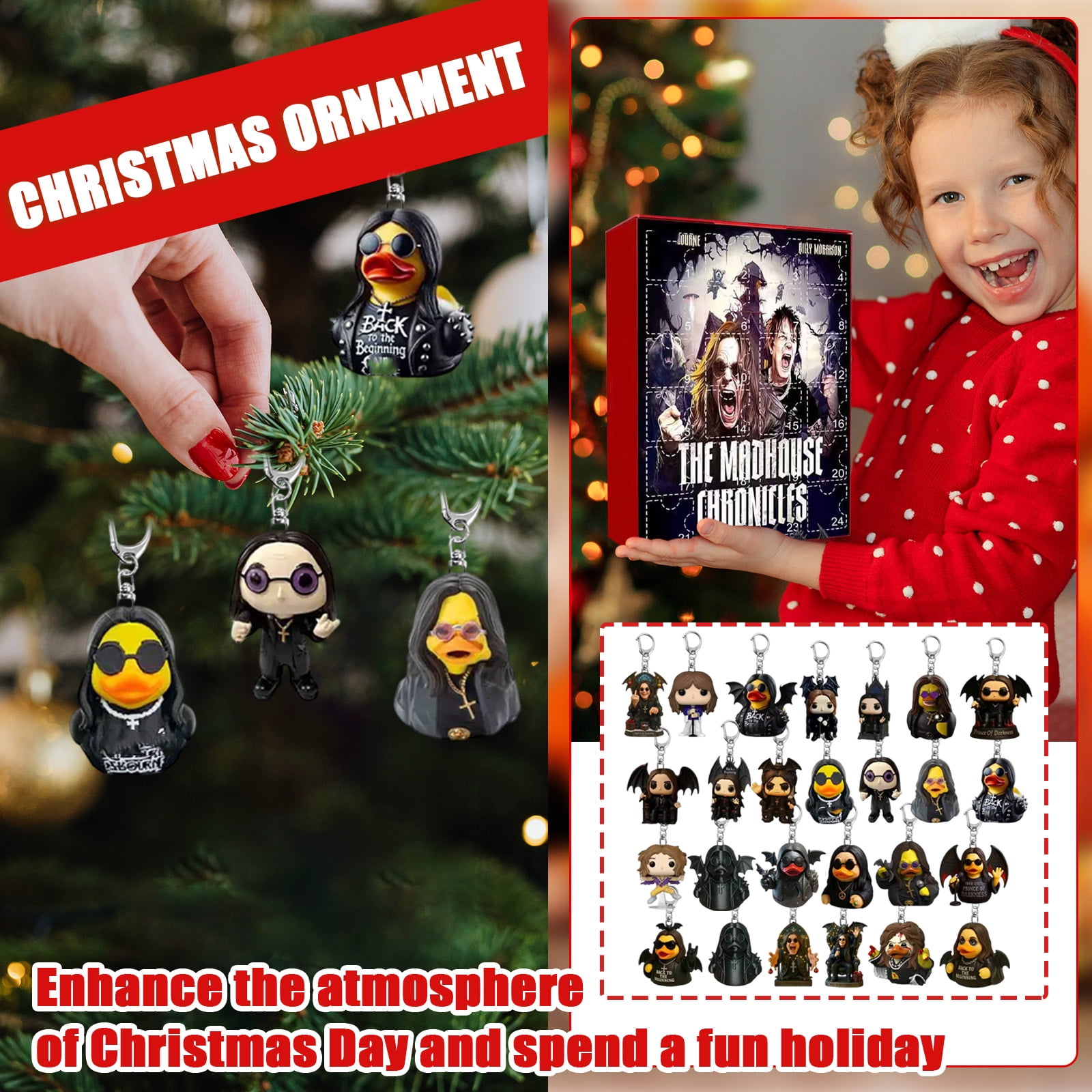 Ozzy Countdown Calendar 2025,2D Advent Calendar Box, Christmas ...