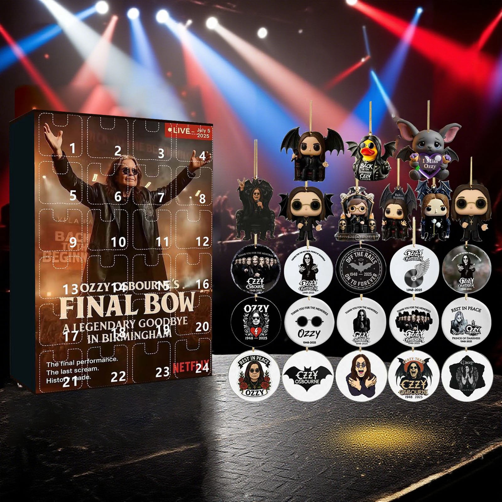 Ozzy Osbourne 2025 Advent Calendar - Ozzy Osbourne Halloween Countdown ...
