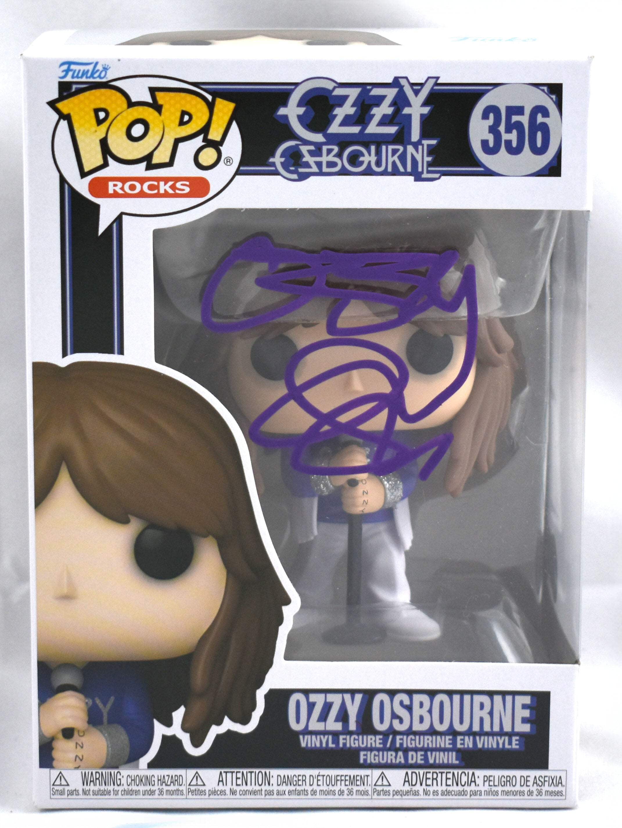 Ozzy Osbourne Autographed Funko Pop #356 - Beckett W Hologram *Purple ...