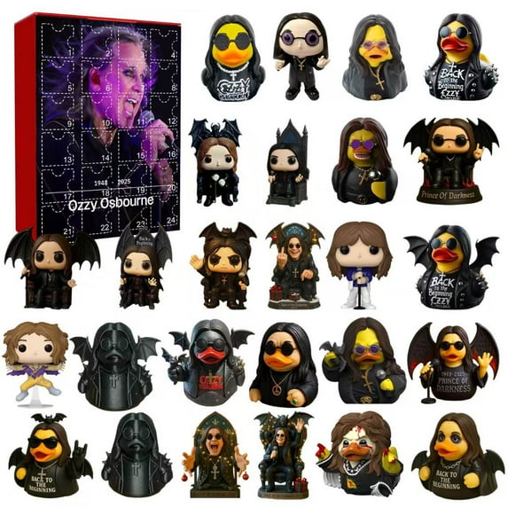 Ozzy Osbourne Blind Box Collection, 2025 Halloween Advent Calendar with 24 Collectible Figurines ...