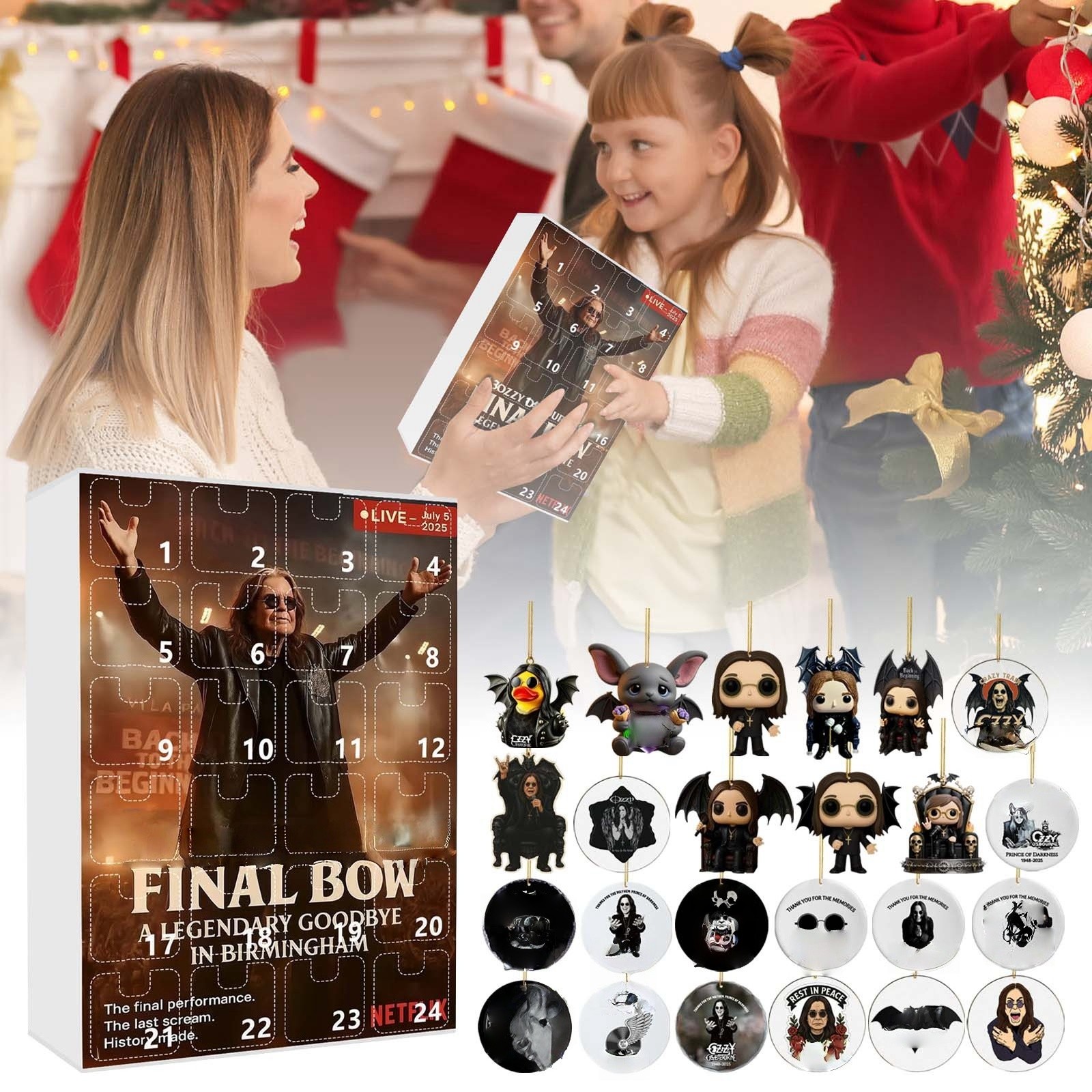 Ozzy Osbourne Christmas Countdown Calendar - 24 Days Rock Music Advent ...