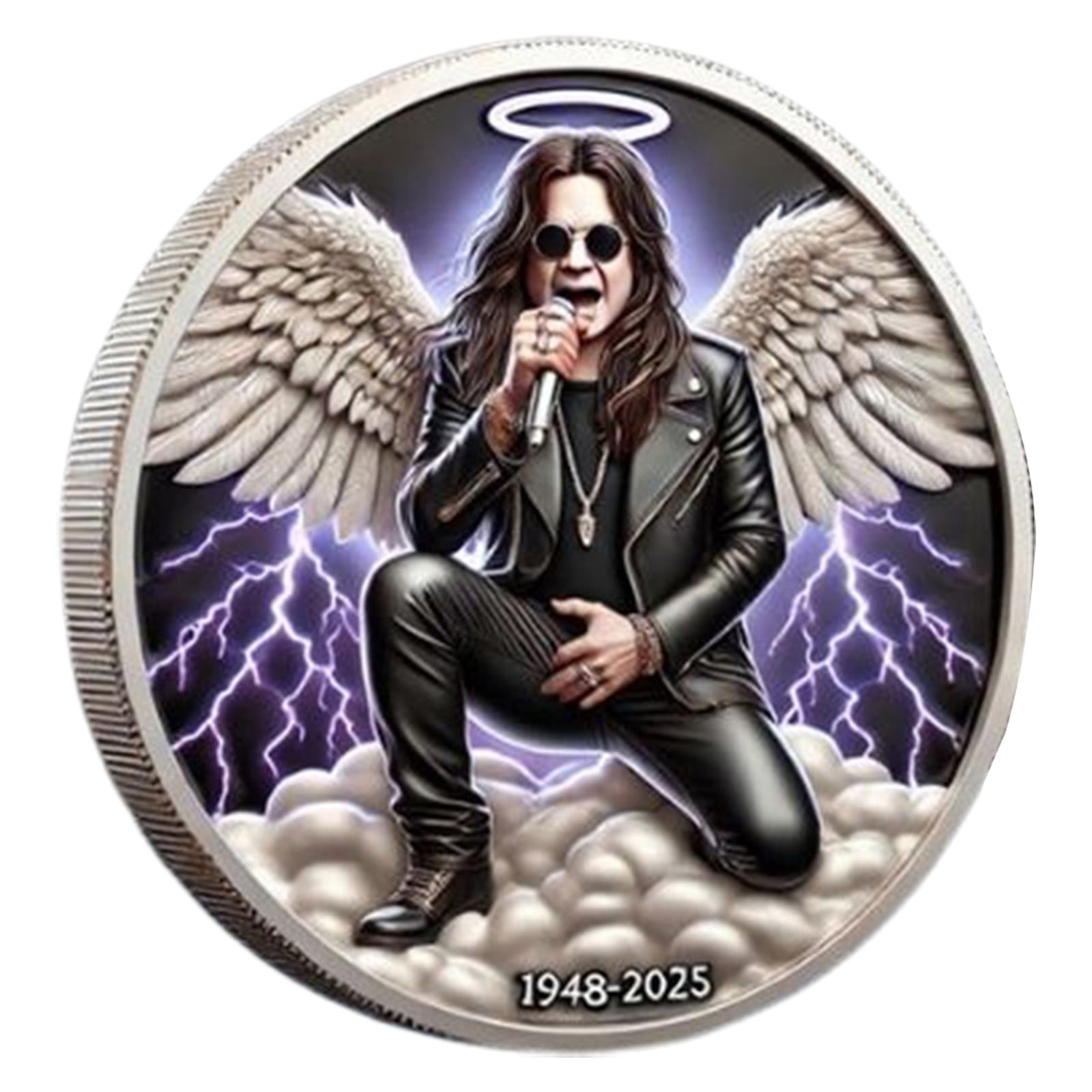Ozzy Osbourne Commemorative 1948 2025 Coin C， Each of The Four Styles ...