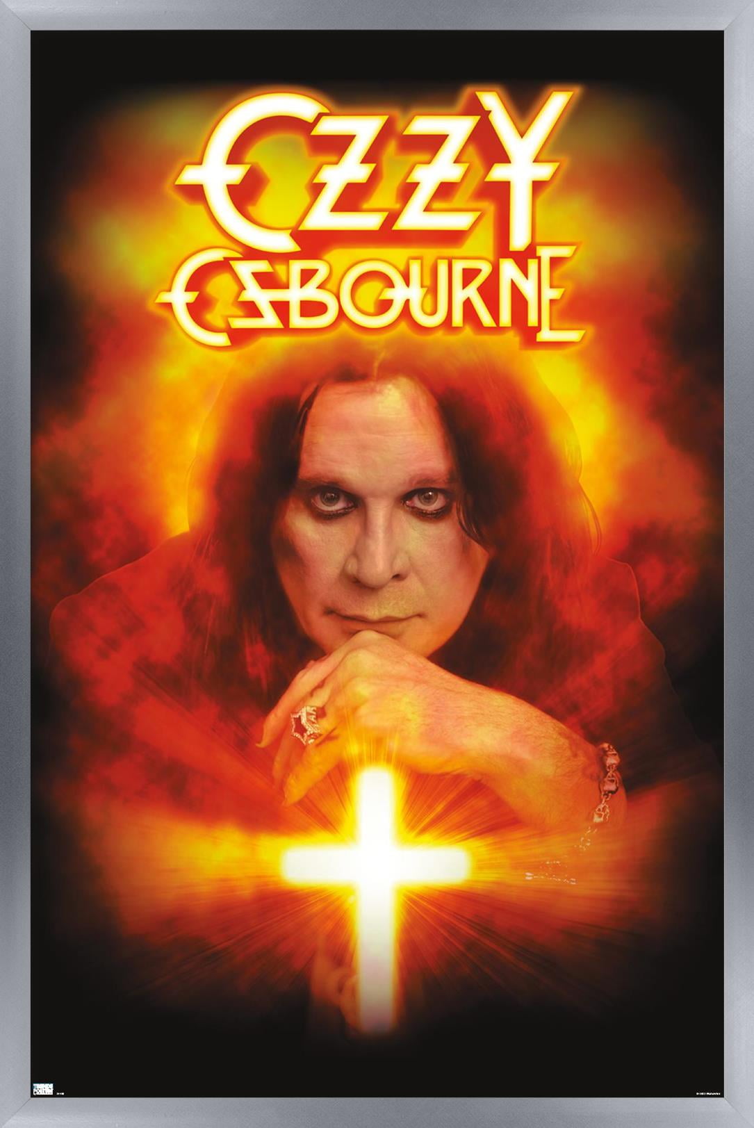 Ozzy Osbourne - Cross Wall Poster, 14.725" x 22.375" Framed - Walmart.com