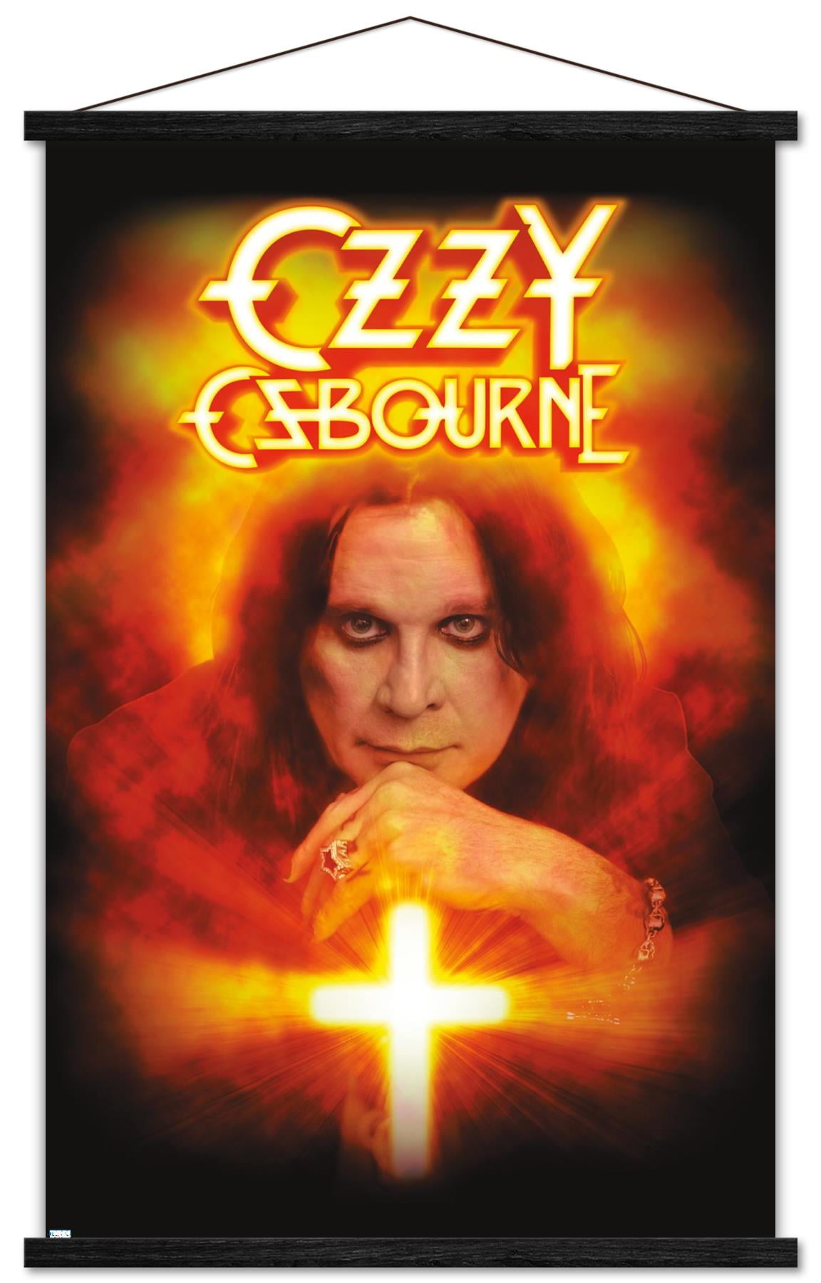 Ozzy Osbourne - Cross Wall Poster with Magnetic Frame, 22.375" x 34 ...