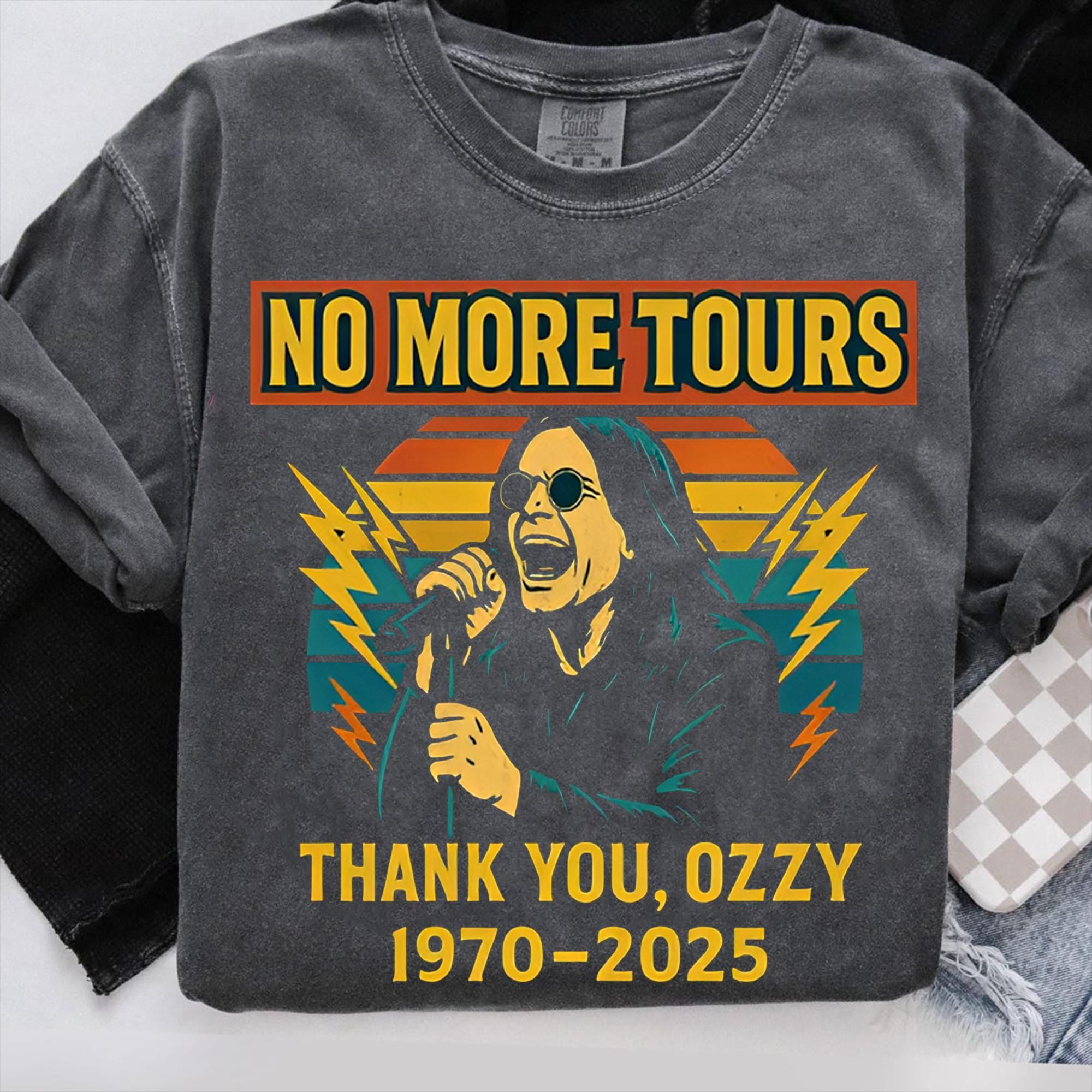 Ozzy Osbourne Final Tour Png, No More Tours Vintage PNG, Retro Rock ...