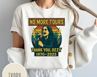 Ozzy Osbourne Final Tour Shirt, No More Tours Shirt, Retro Rock Legend ...