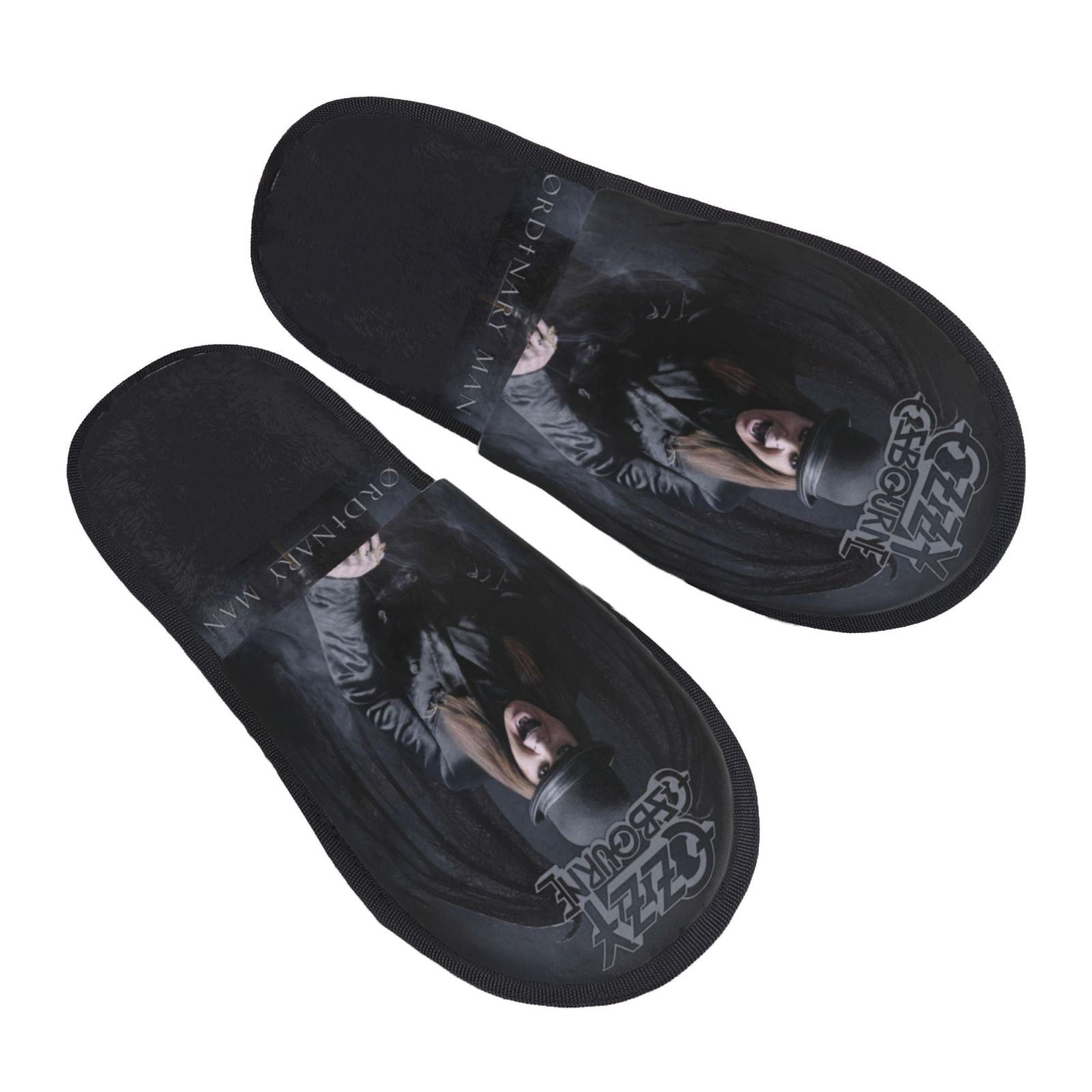 Ozzy Osbourne Furry Slippers For Men Women Fuzzy House Slippers Winter ...