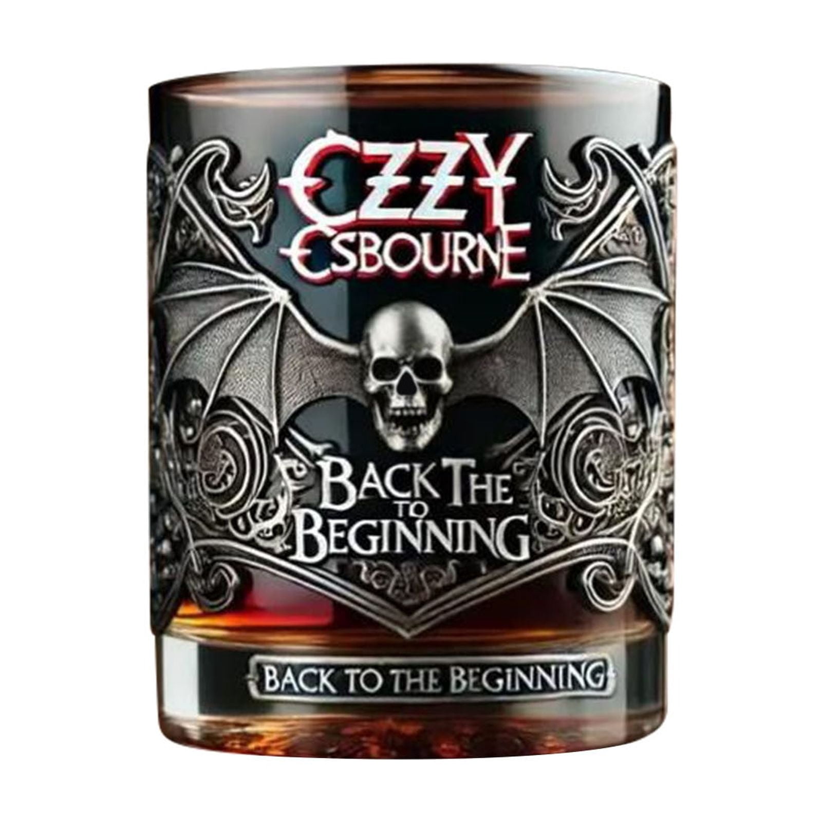 Ozzy Osbourne Glass Glass Mug Heavy Metal Legend Tribute with Handles ...