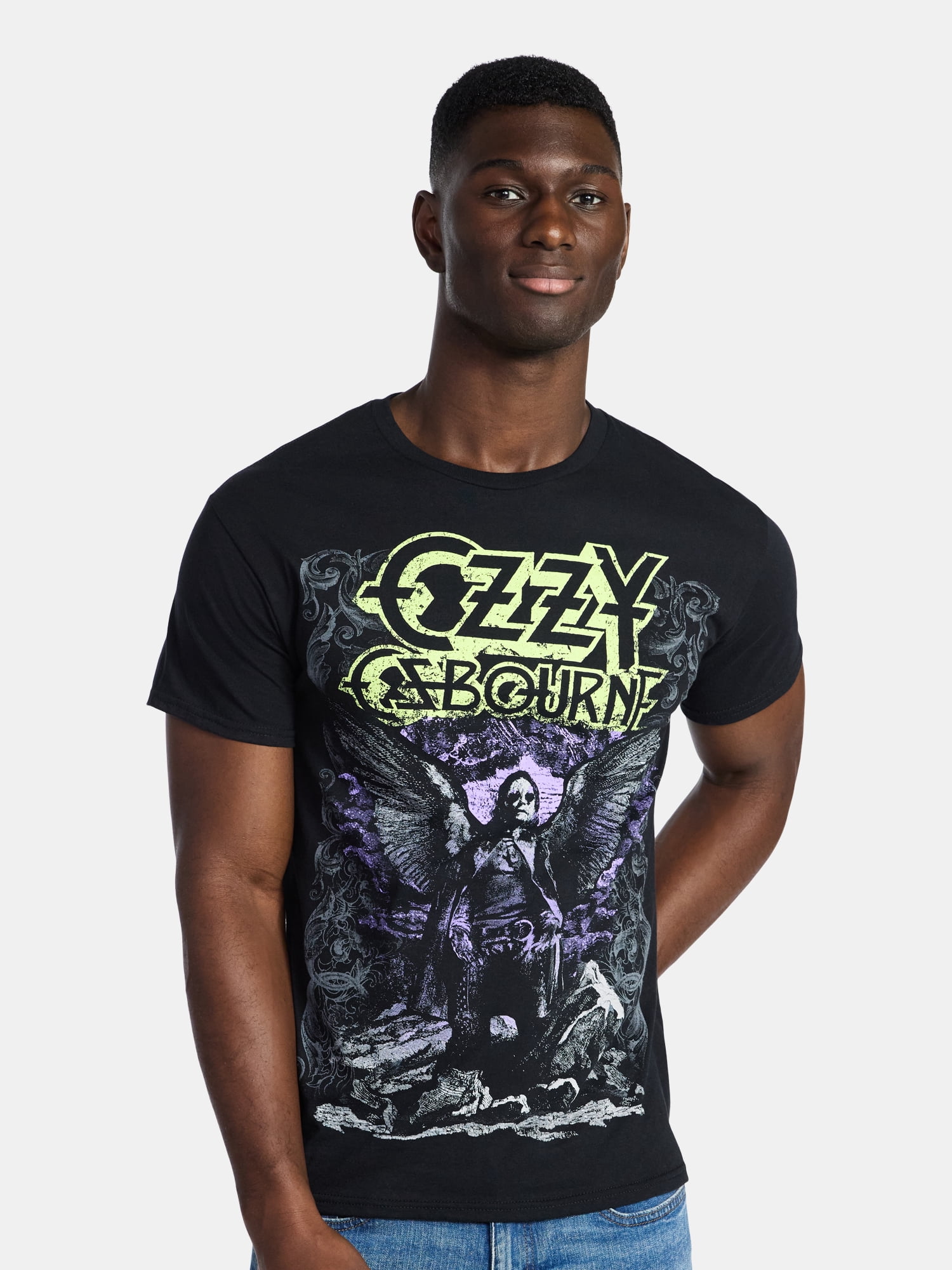 Ozzy Osbourne Men's and Big Men's Ozzy Has Wings Graphic Tee, Sizes S ...