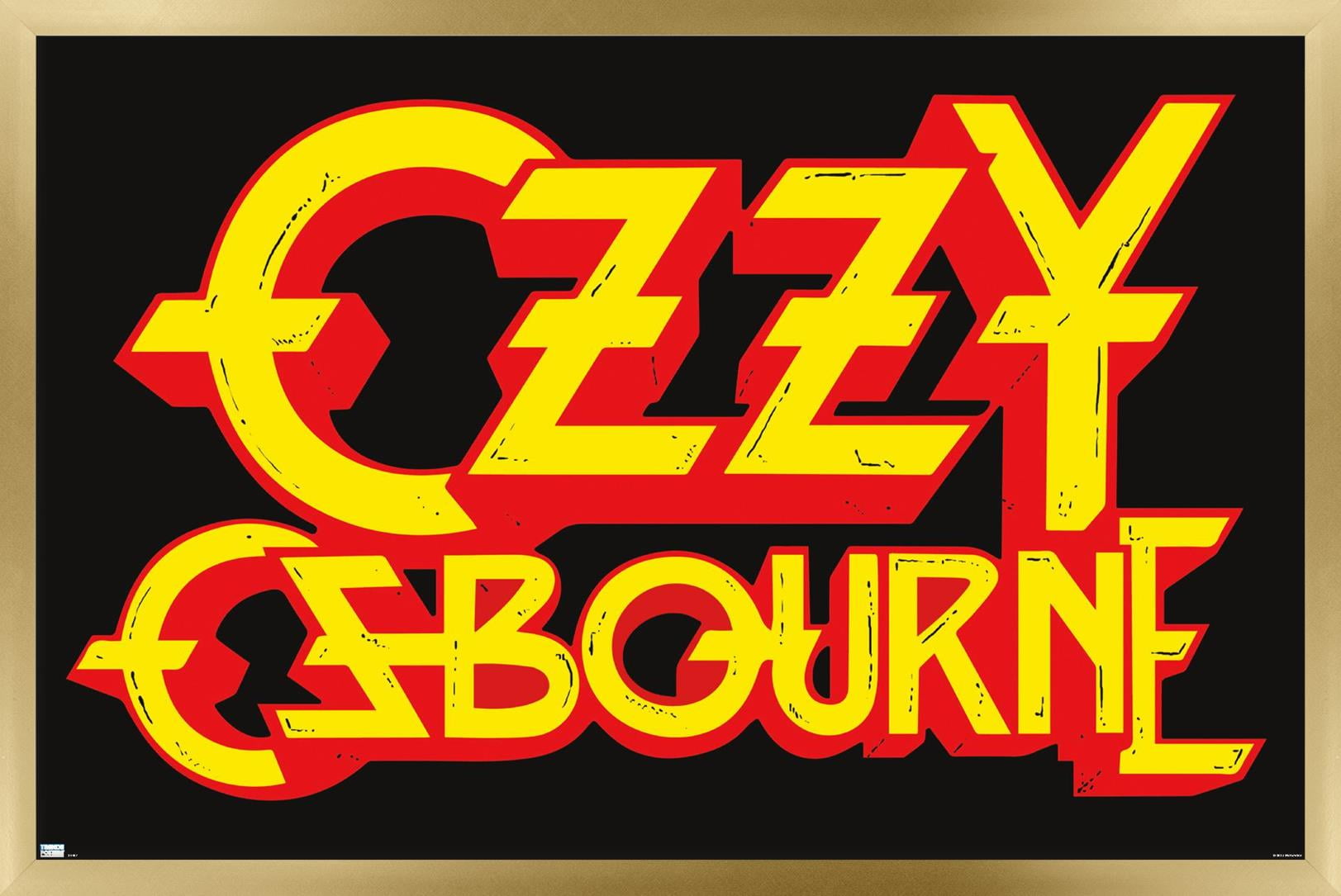 Ozzy Osbourne - Name Logo Wall Poster, 14.725" x 22.375" Framed ...