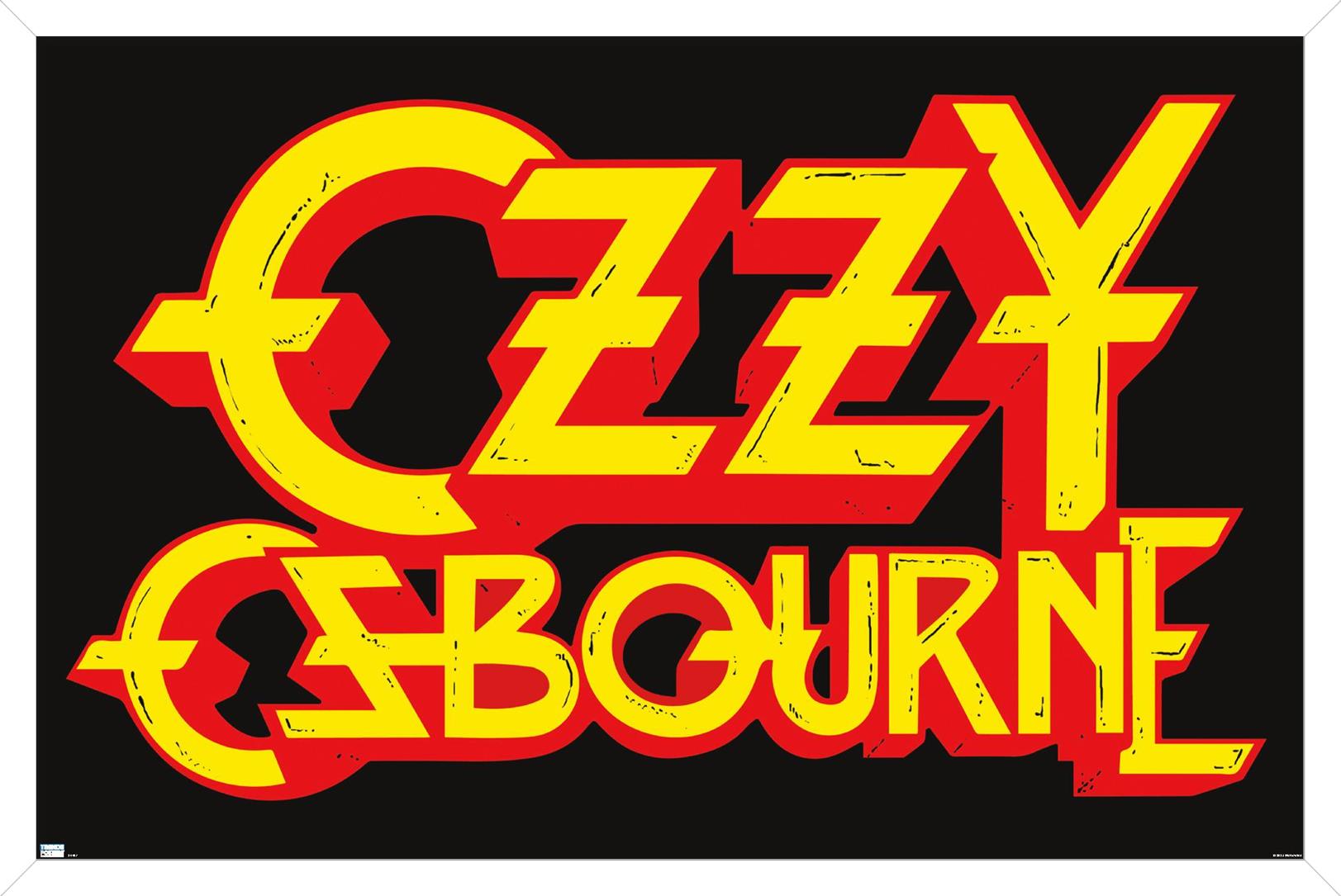 Ozzy Osbourne - Name Logo Wall Poster, 14.725" x 22.375" Framed ...