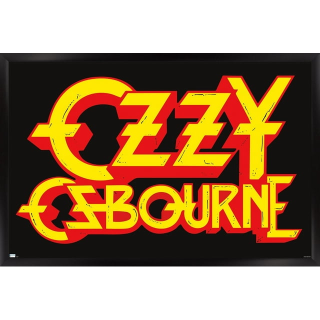Ozzy Osbourne - Name Logo Wall Poster, 22.375" x 34" Framed - Walmart.com