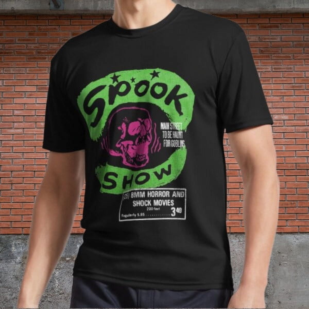 MM Spook Show Active T-Shirt Logo Men's Black T-Shirt Funny Size S to 5XL - Walmart.com