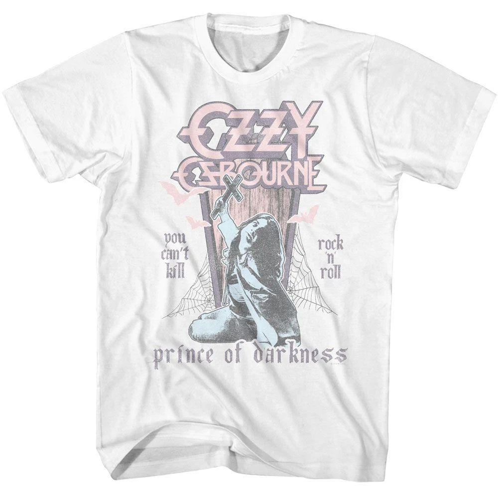 Ozzy Osbourne Pastel Coffin White Music Shirt - Walmart.com