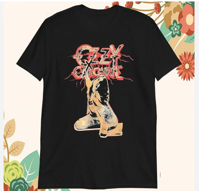 Ozzy Osbourne Red Lightning Tourback T-shirts - Walmart.com