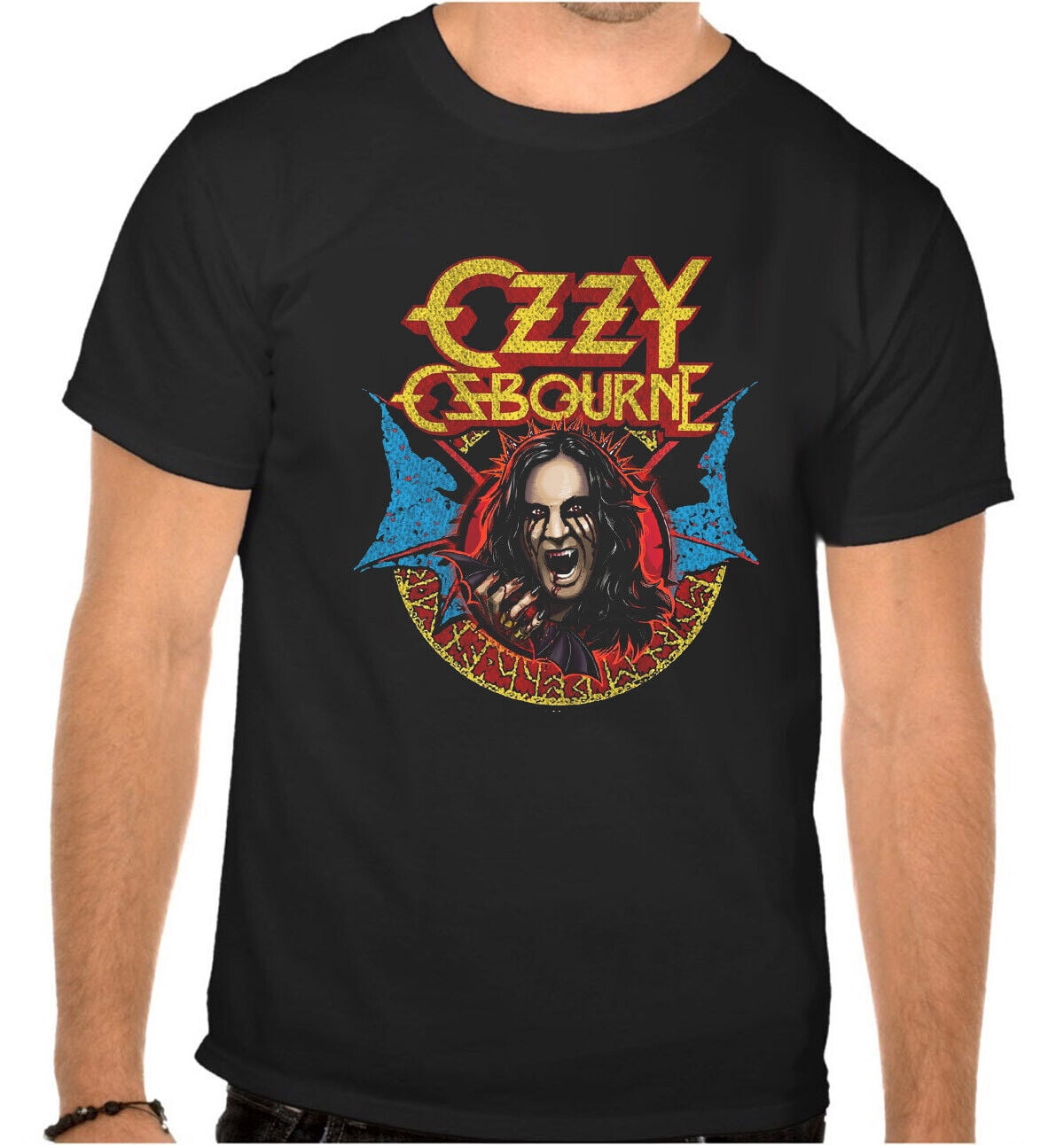 Ozzy Osbourne Rock Music Logo SCHWARZE T-Shirt - 1029 - Walmart.com