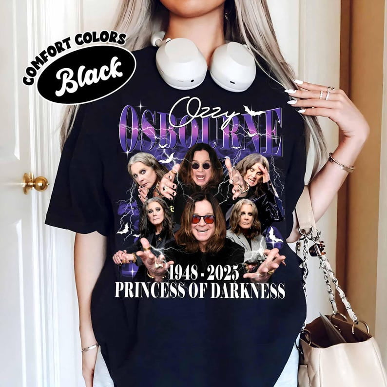 Ozzy Osbourne Shirt, Prince of Darkness, RIP Ozzy Osbourne Bootleg Tee ...