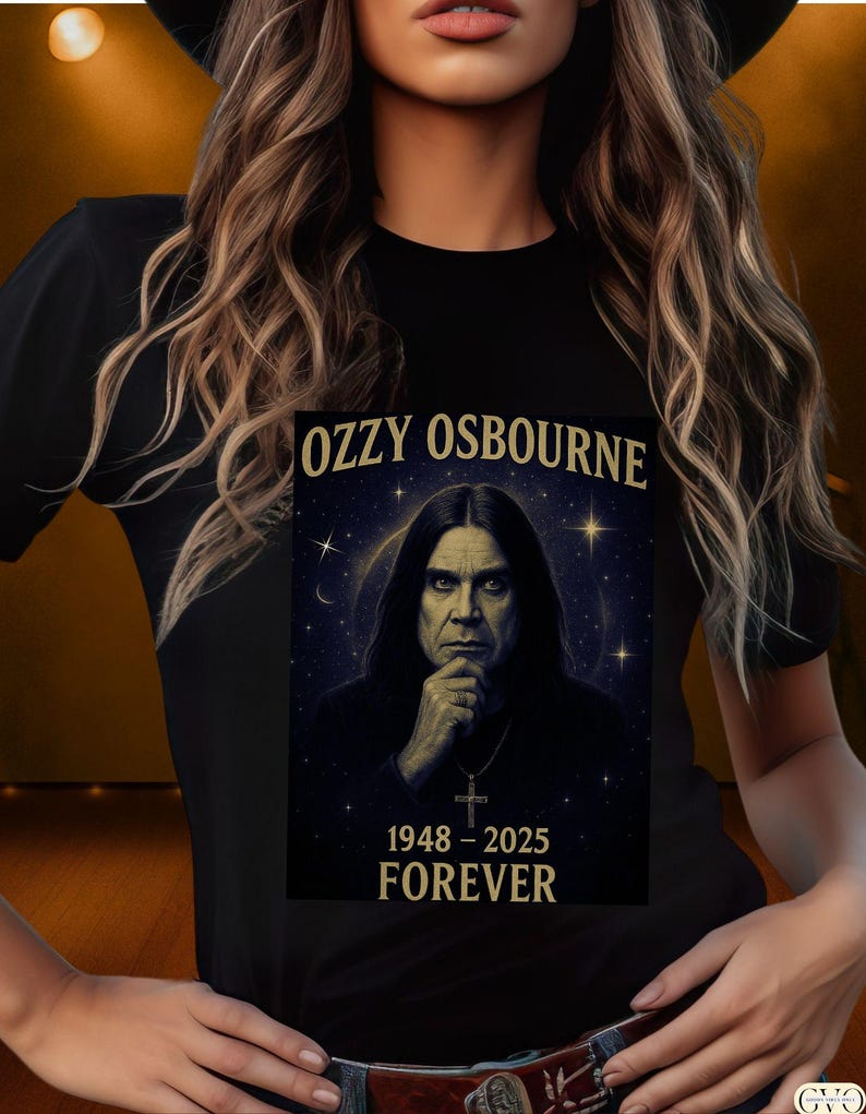 Ozzy Osbourne Shirt, in Loving Memory Ozzy Shirts, Black Graphic Tee ...