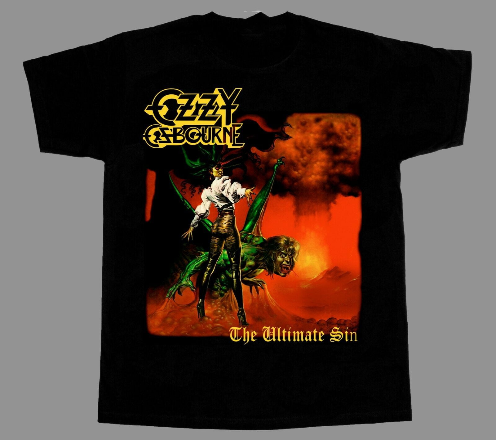 Ozzy Osbourne The Ultimate Sin Black Sabbath Black T-Shirt - Walmart.com